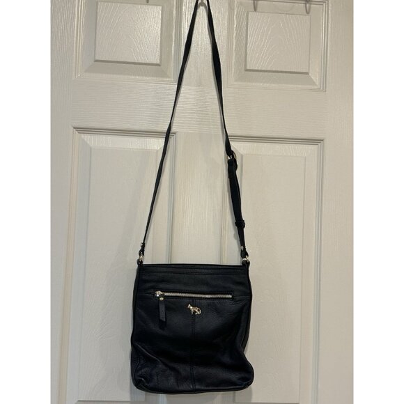 Emma Fox | Bags | Emma Fox Black Leather Crossbody | Poshmark